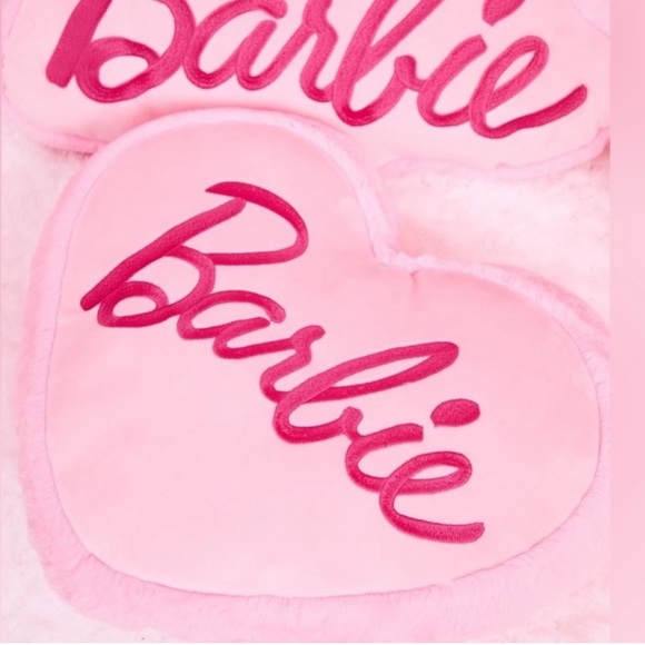 Barbie | Accents | Barbie X Miniso Pink Heart Pillow | Poshmark